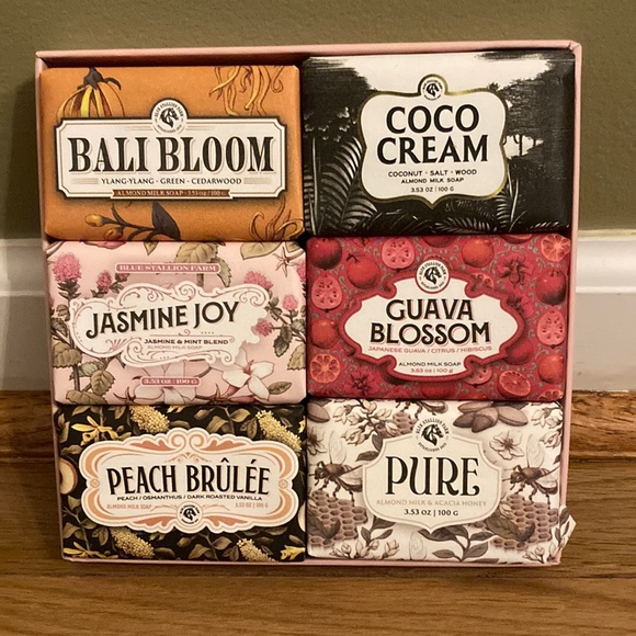 Blue Stallion Farm | Bath & Body | Aromatherapy Bath Soap Gift Box 6 ...